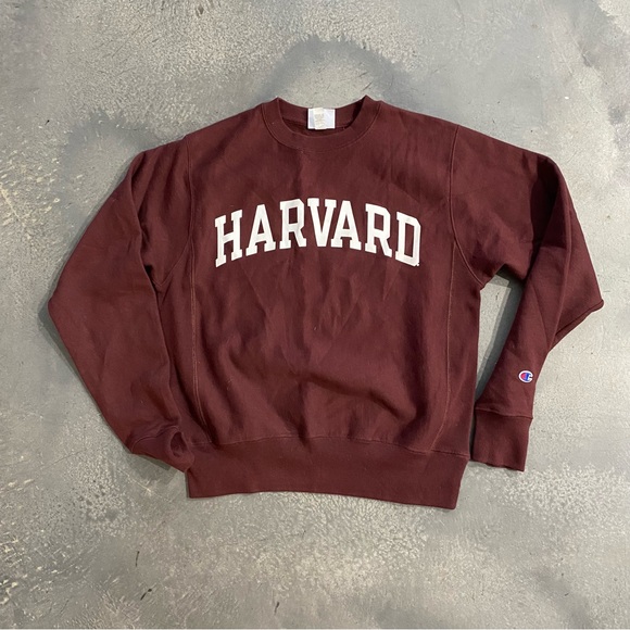 Vintage | Shirts | Vintage Harvard University Champion Sweatshirt Sz S ...